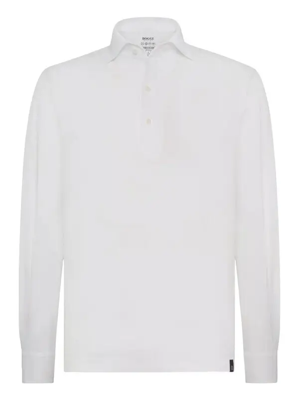 Boggi Milano Japanese Polo Shirt - White
