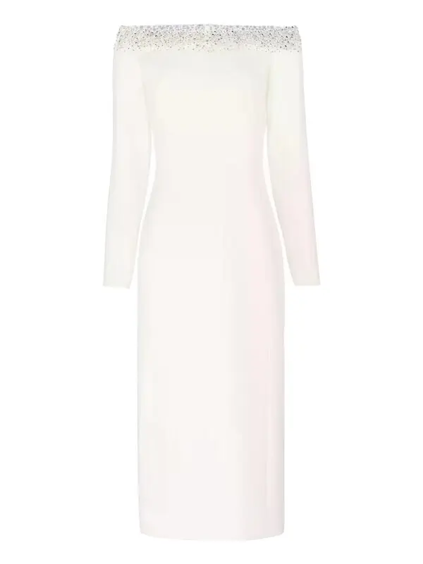 Jenny Packham Calypso Midi Dress - Neutrals