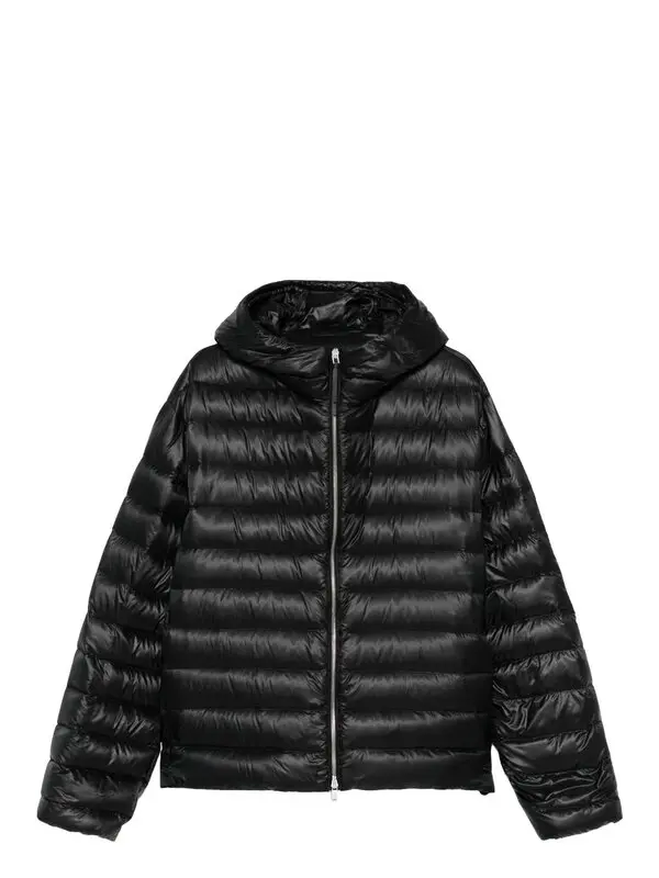 JIL SANDER Hooded Puffer Jacket - Black