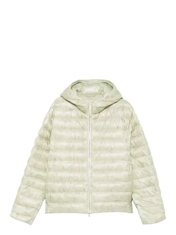 JIL SANDER Hooded Puffer Jacket - Green