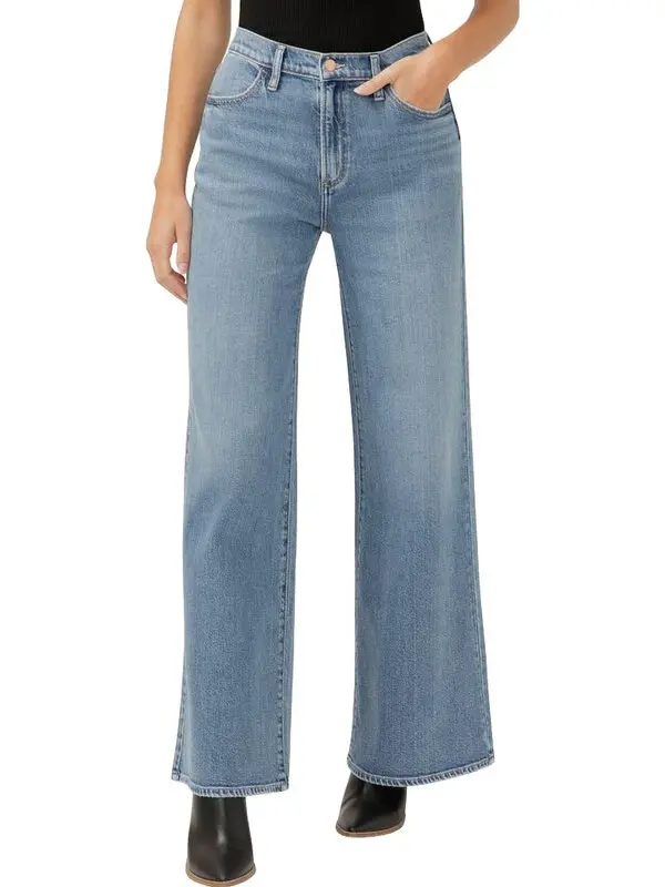 SILVER JEANS CO. High-rise Wide Leg Jeans - Indigo