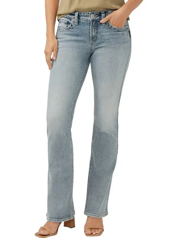 SILVER JEANS CO. Suki Mid Rise Bootcut Jeans - Indigo