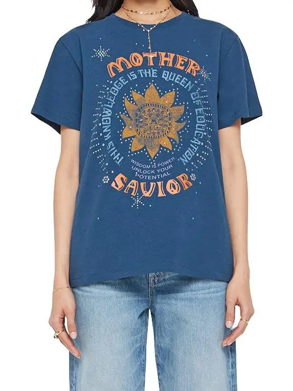 MOTHER The Rowdy Embellished Graphic T-shirt - Mother Savior