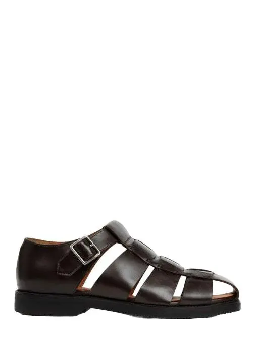 ANTHONY VEER Mariner Fisherman Sandal - Chestnut Grain Brown