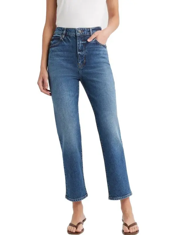 FRAME The Ruler High-waist Straight Leg Jeans - Nebula