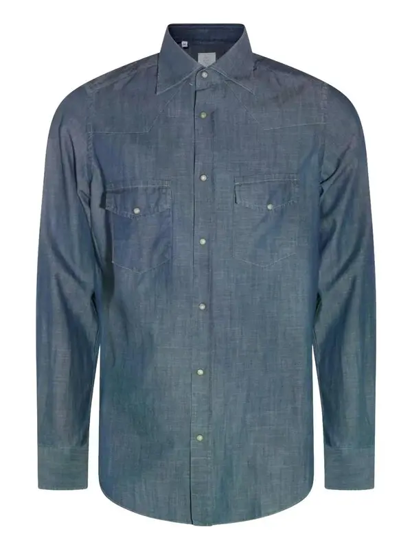 Eleventy Denim Shirt - Blue