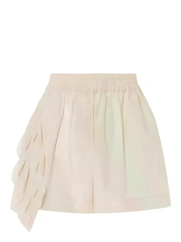 Alberta Ferretti Appliqué-detail Shorts - Neutrals