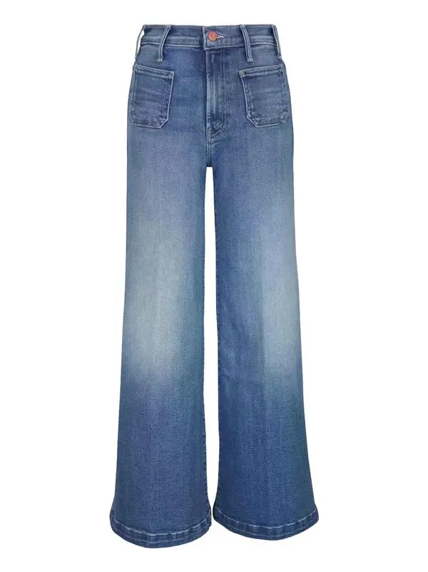MOTHER Washed Flare Jeans - Blue