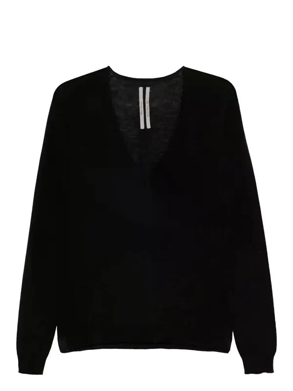 Rick Owens V-neck Top - Black