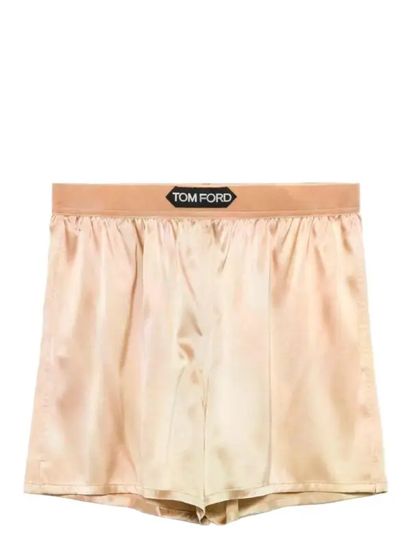 TOM FORD Satin Boxer Shorts - Neutrals
