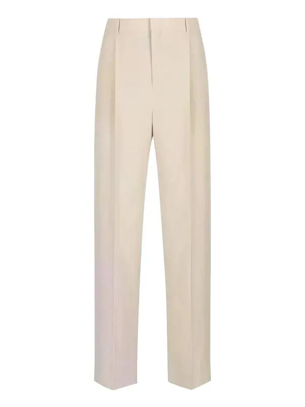 Saint Laurent Wool Trousers - Neutrals