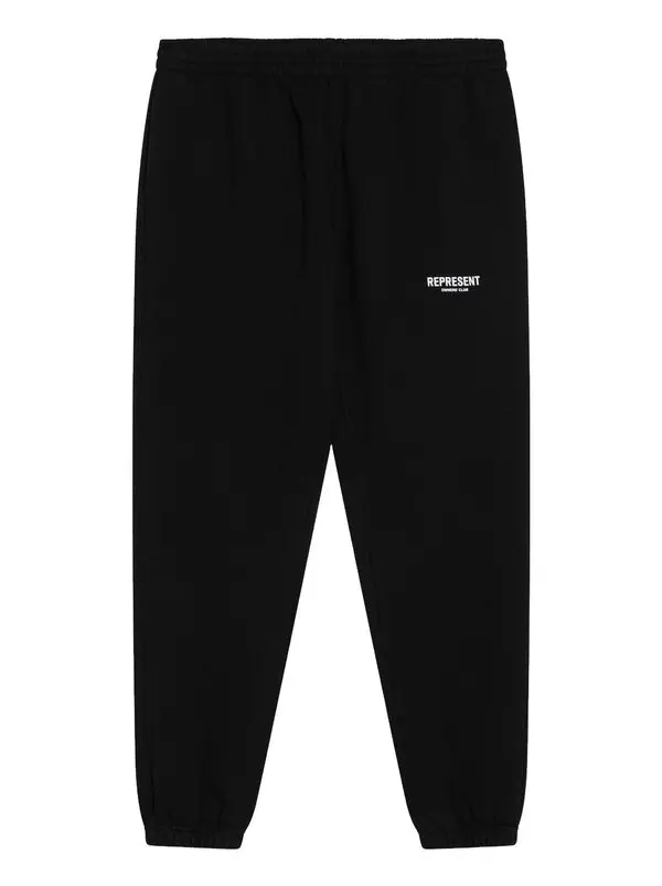 REPRESENT Cotton Jogging Trousers - Black