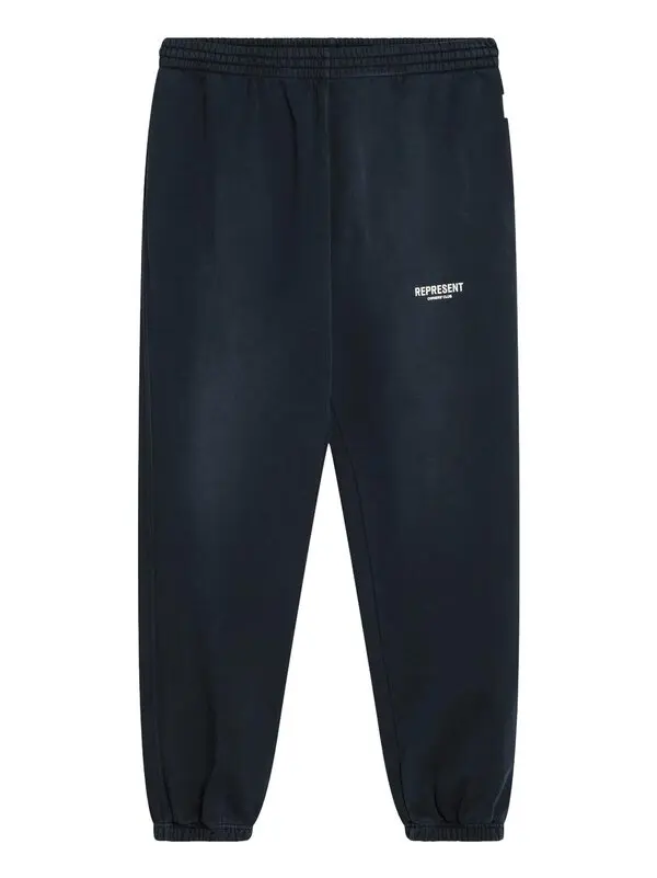 REPRESENT Washed Cotton Jogging Pants - Blue