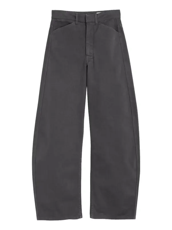 LEMAIRE High-waisted Curved Trousers - Blue