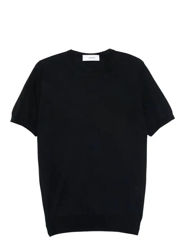 LARDINI Fine-knit T-shirt - Blue