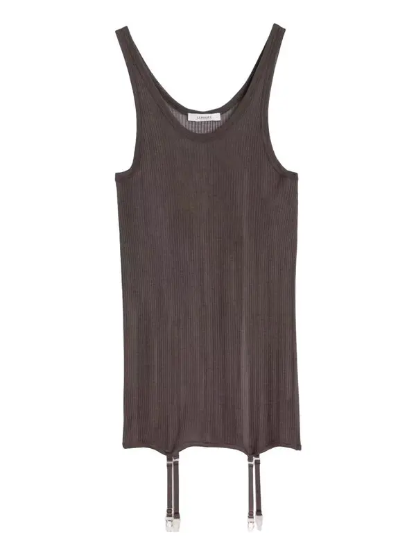 LEMAIRE Suspenders Tank Top - Brown