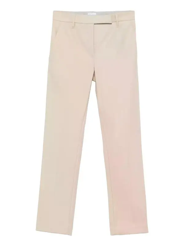 Brunello Cucinelli Twill Trousers - Neutrals