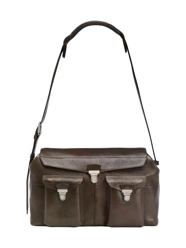 LEMAIRE Week-end Gear Shoulder Bag - Brown