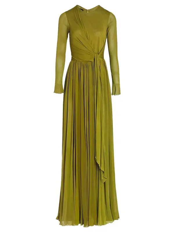 Giambattista Valli Draped Maxi Dress - Green