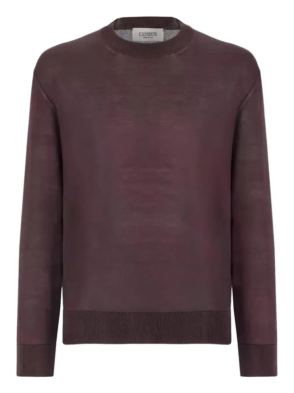 LANEUS Fine-knit Jumper - Brown