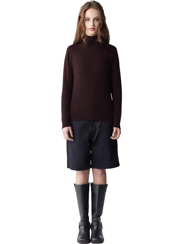 Gobi Cashmere Cashmere Turtleneck Sweater - Coffee Bean