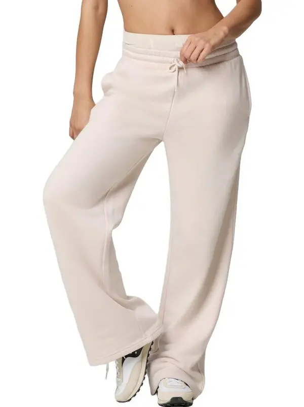 FLORENCE BY MILLS Cozy Crush Wide Leg Sweatpants - Quartz