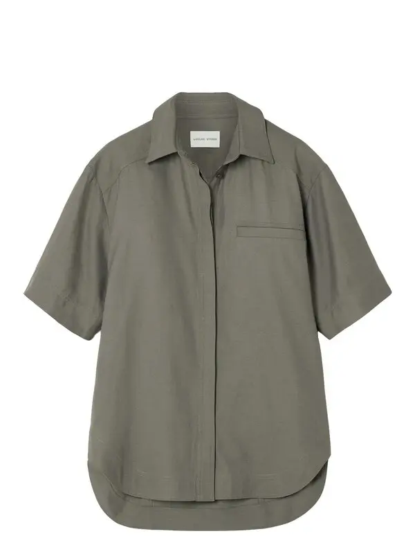 Loulou De Saison Moheli Woven Shirt - Gray
