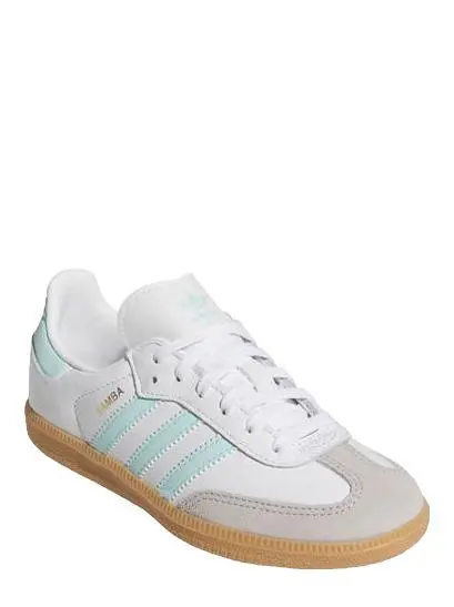 Adidas Samba Og Sneaker - White/ Semi Flash Aqua/ Gum