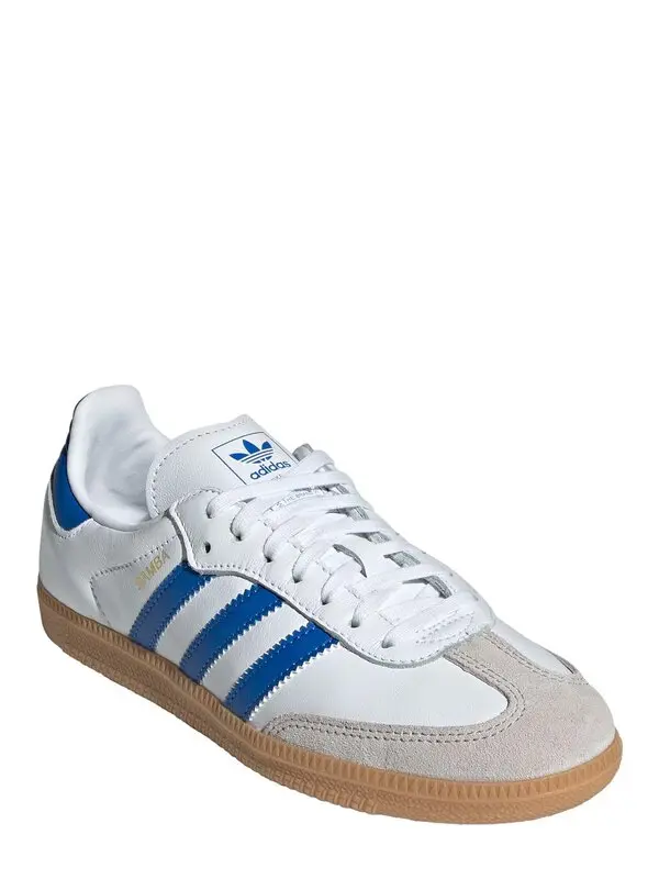 Adidas Samba Og Sneaker - White/ Blue/ Gum