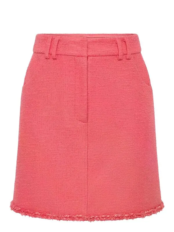 Rebecca Vallance Tweed Mini Skirt - Pink