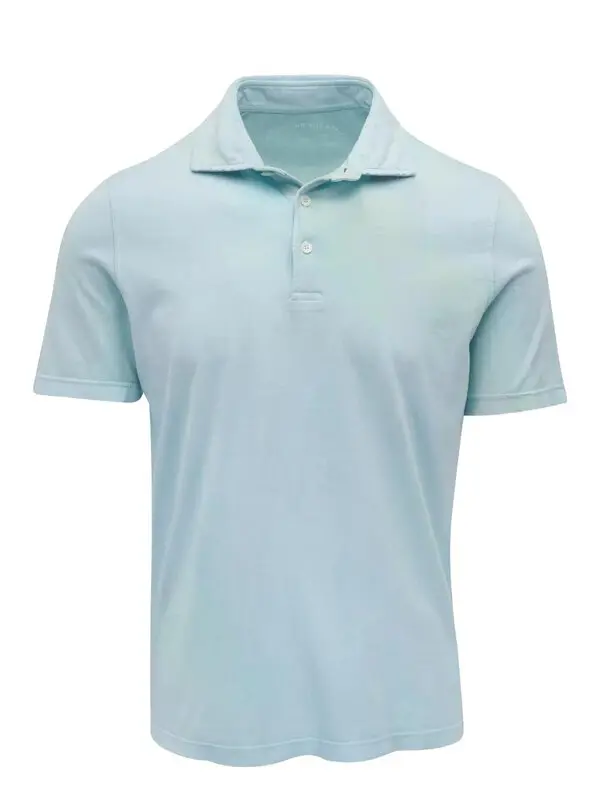 Fedeli Jersey Polo Shirt - Blue