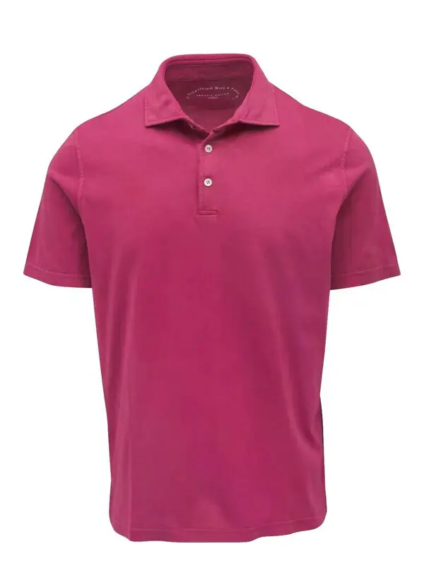 Fedeli Jersey Polo Shirt - Pink