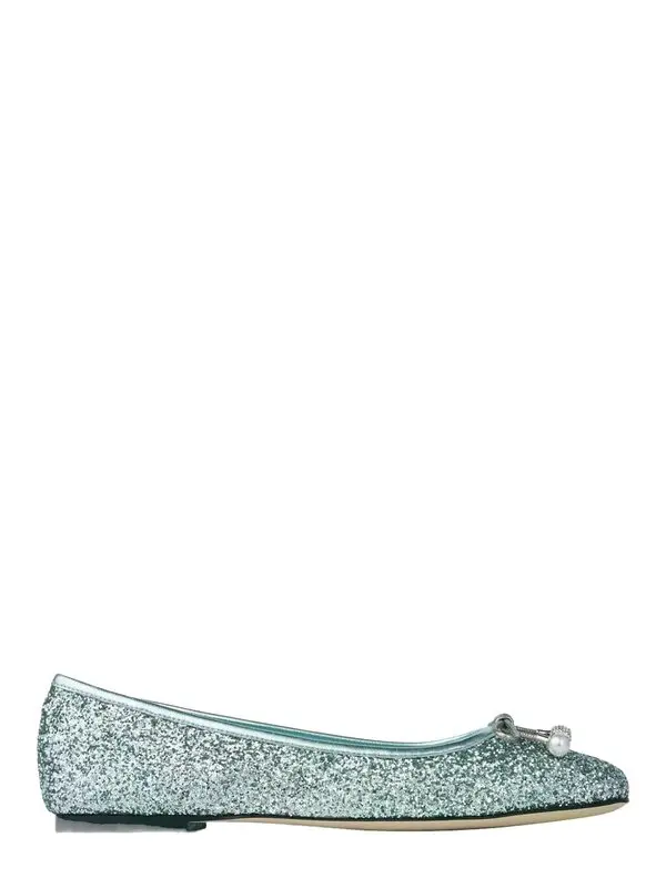 JIMMY CHOO Elme Ballet Flats - Green