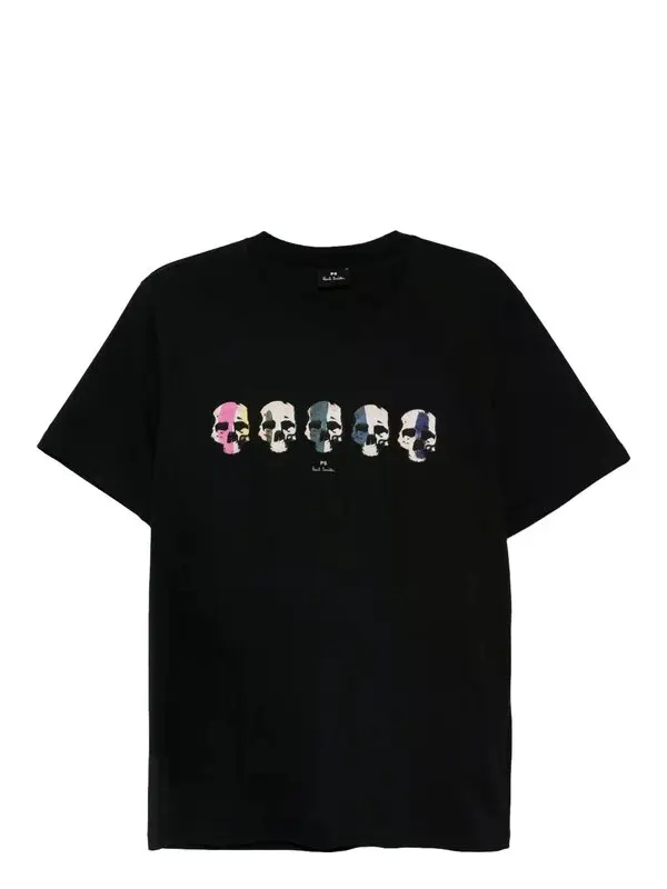 Paul Smith Skulls-print T-shirt - Blue