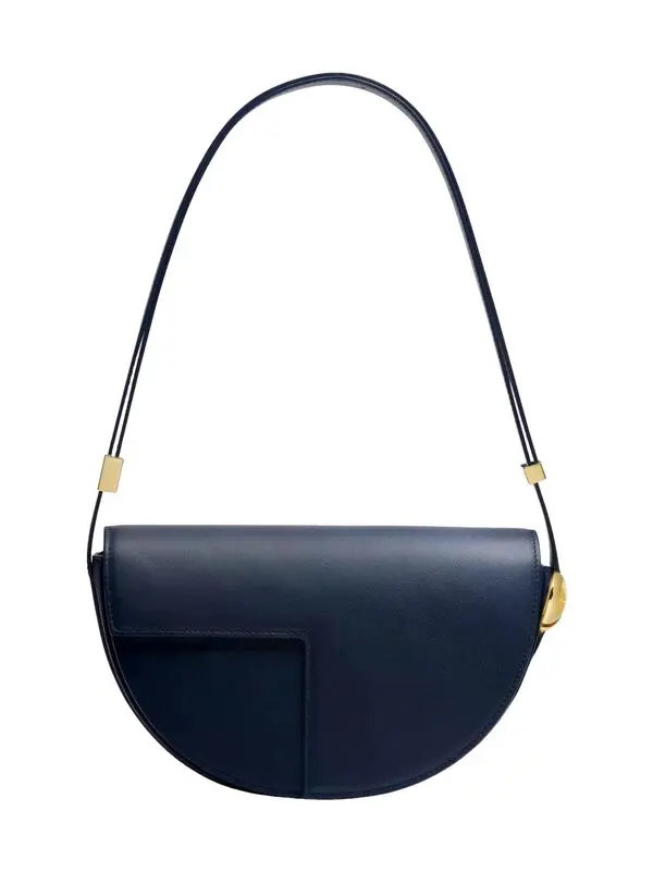 Patou Le Leather Shoulder Bag - Blue