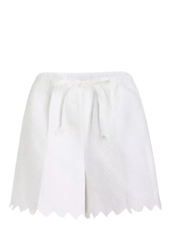 Patou Quilted Shorts - White
