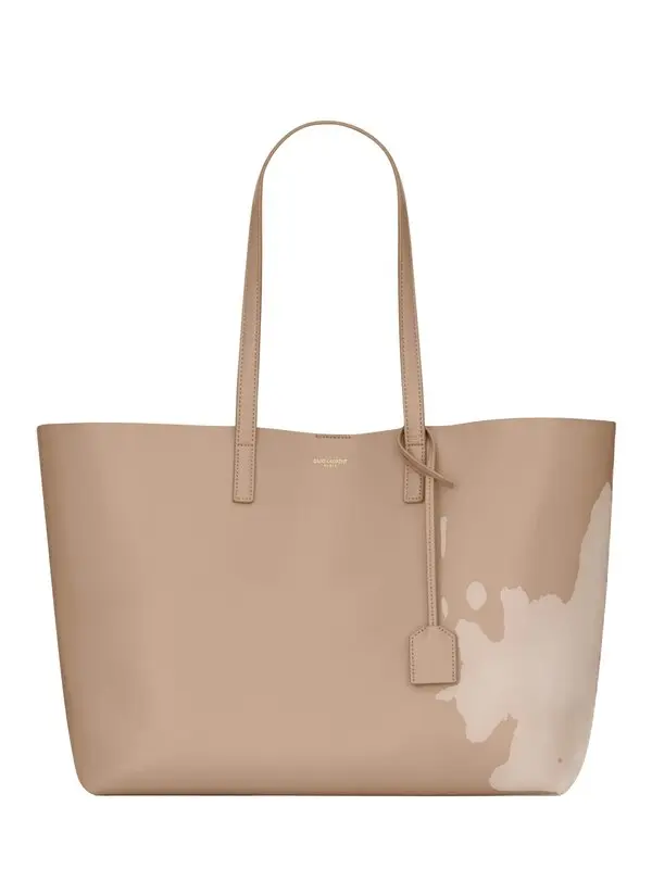 Saint Laurent East/west Shopper Tote Bag - Beige