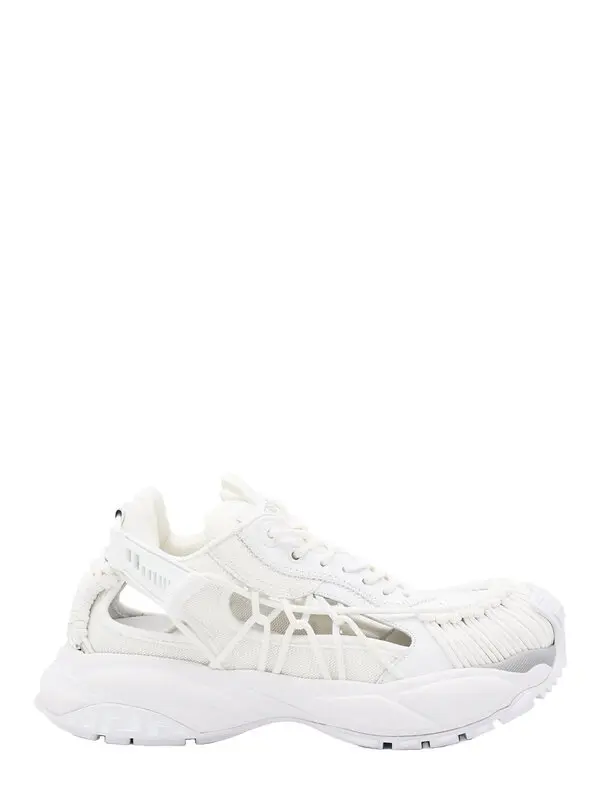 Versace Lace Up Sneakers - White