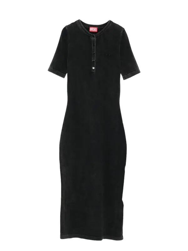 Diesel Short Sleeve Dress - Black