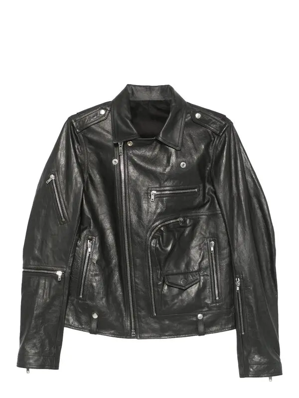 Rick Owens Jumbo Bauhaus Stooges Biker Jacket - Black