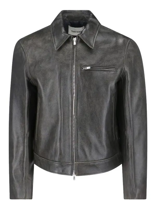TONYWACK Leather Jacket - Black