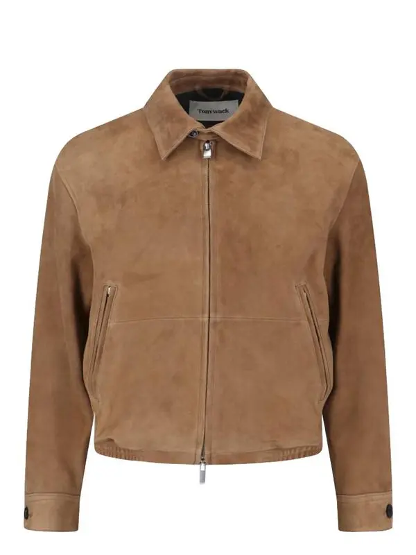 TONYWACK Leather Jacket - Brown
