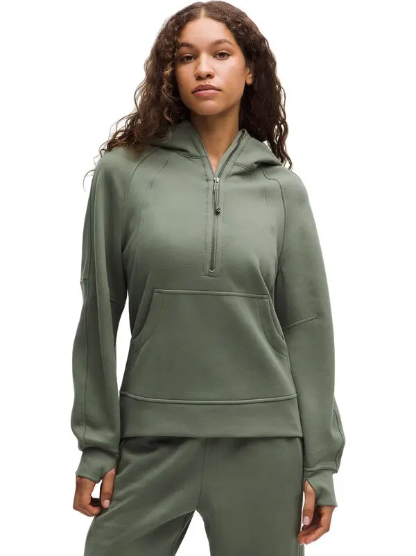 Lululemon Scuba Oversized Half-zip Hoodie - Willow Leaf
