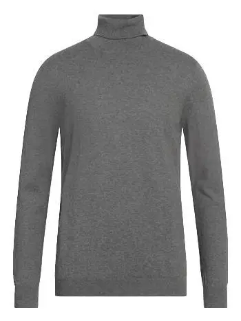 AT.P.CO Turtleneck Cotton, Wool, And Cashmere Knit - Grey