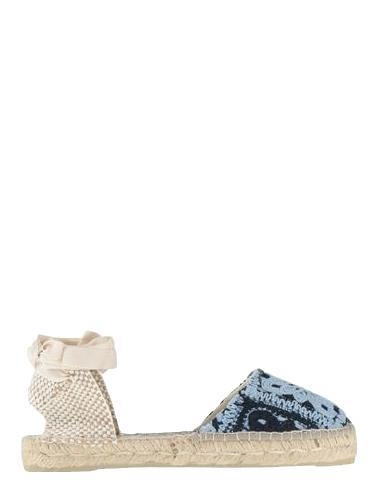 Manebí Espadrilles With Ankle Ties - Sky Blue