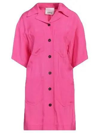 Erika Cavallini Mini Shirt Dress - Fuchsia