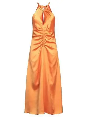 Sandro Maxi Flared Dress - Orange