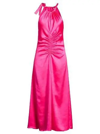 Sandro Maxi Flared Dress - Pink