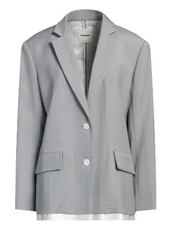 Sandro Single-breasted Blazer - Grey