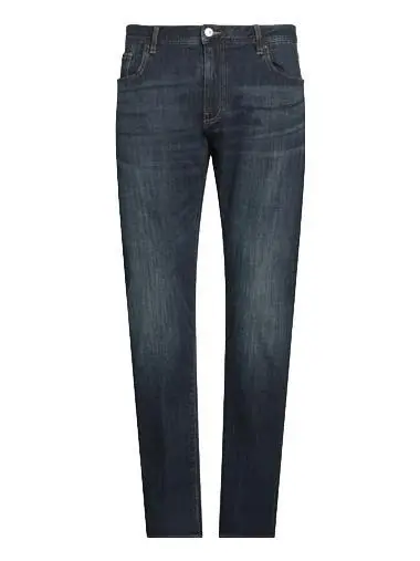 Armani Exchange Straight-leg Jeans With Appliqués - Blue